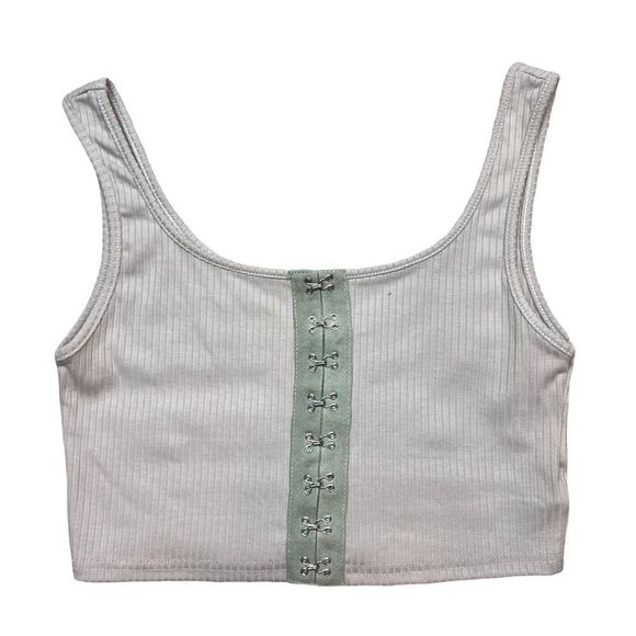 Cider | Tops | Ciderribbedcorset Style Crop Tank | Poshmark